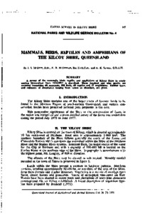 Mammals, birds, reptiles and amphibians of the Kilcoy Shire, Queensland ...